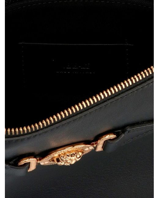 Versace Leather Medusa Pouch in Black for Men | Lyst