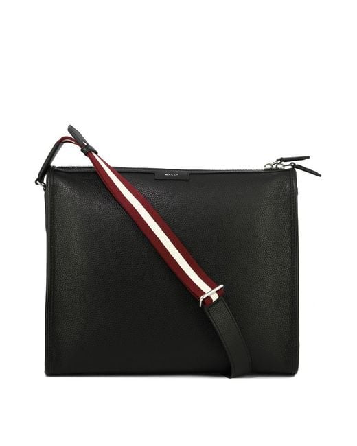 Bally "Code Messenger" Crossbody Bag in Black for Men | Lyst