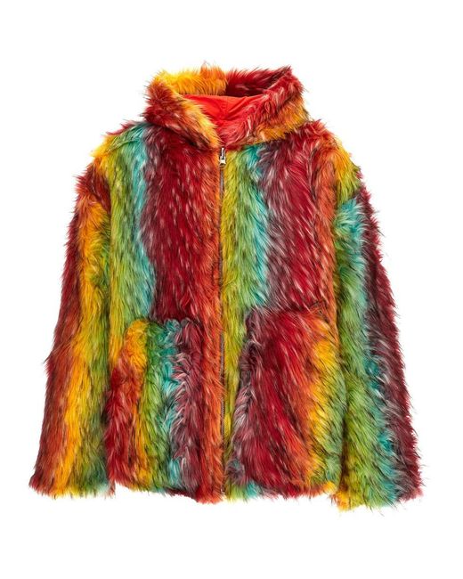 Bluemarble Reversible Hooded Jacket in Red for Men | Lyst