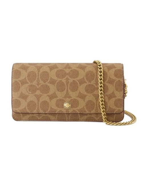 COACH Signature Essential Crossbody in Brown | Lyst UK