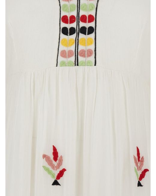 Rene' Derhy 'Candice' Long Dress With Wide Neckline On The Front And ...