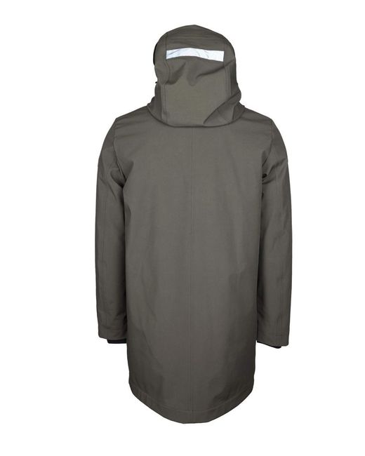 Peuterey Smooth Trench Coat in Grey for Men | Lyst UK