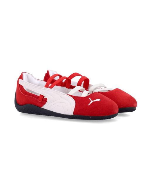 PUMA Speedcat Suede Ballet Shoes in Red | Lyst UK