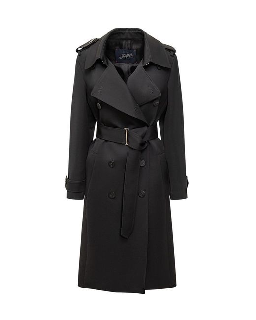 The Seafarer London Coat in Black | Lyst