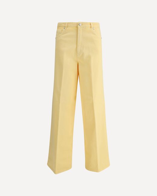 Cruna Wide Leg Jeans in Yellow | Lyst UK
