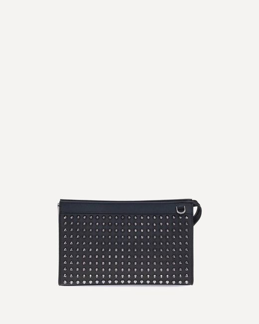 Christian Louboutin Studded Shoulder Bag in Blue for Men | Lyst