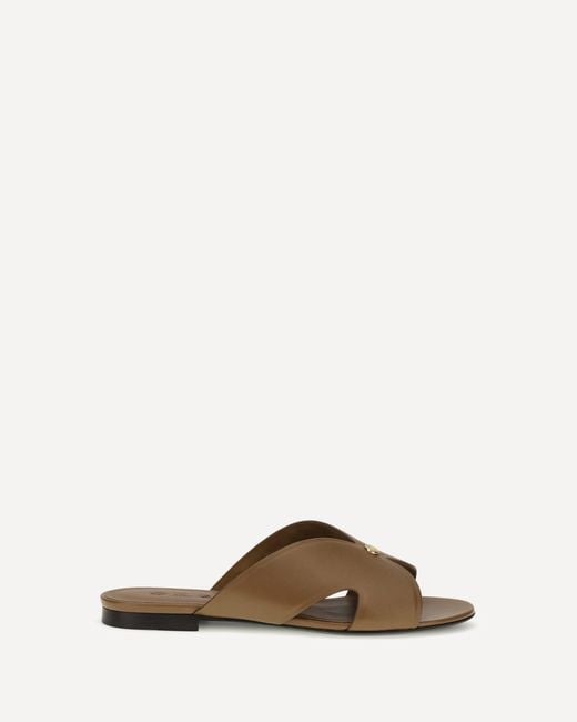 Loro Piana Vera Sandals in Brown | Lyst UK