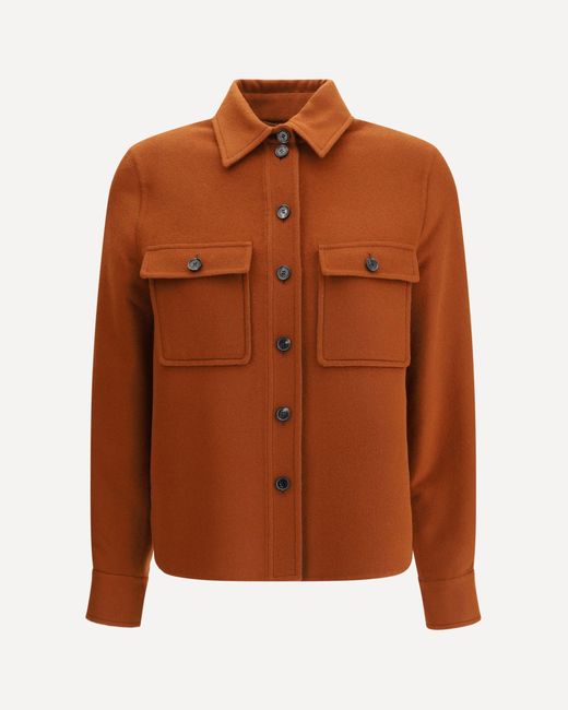 Loro Piana Yannis Shirt Jacket in Brown | Lyst