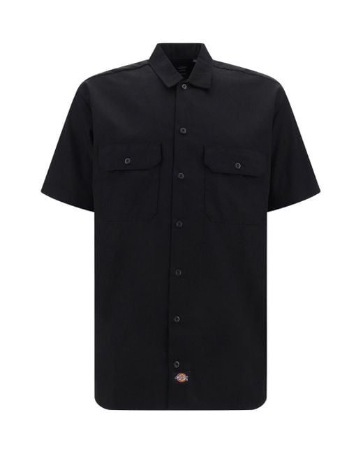 Dickies Work Shirt In Black For Men Lyst