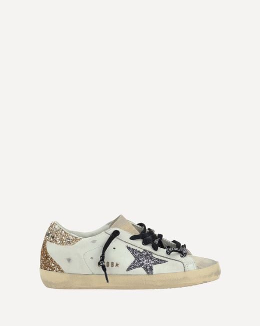 Golden Goose Super Star Sneakers in White | Lyst UK