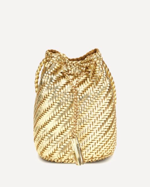 Dragon Diffusion Pompom Double Jumps Bucket Bag in Metallic | Lyst UK