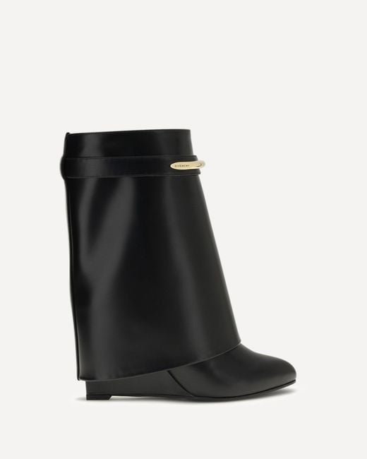 Givenchy Leather Shark Ankle Boots in Black | Lyst UK