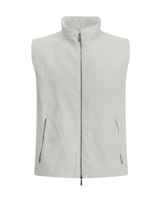 Moorer Senio Vest Jacket in Gray for Men | Lyst