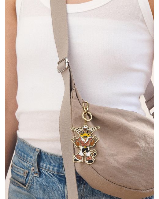 BaubleBar Texas Longhorns Bevo Keychain in White | Lyst