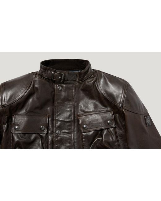 Belstaff Trialmaster Motorcycle Jacket in Black for Men | Lyst UK