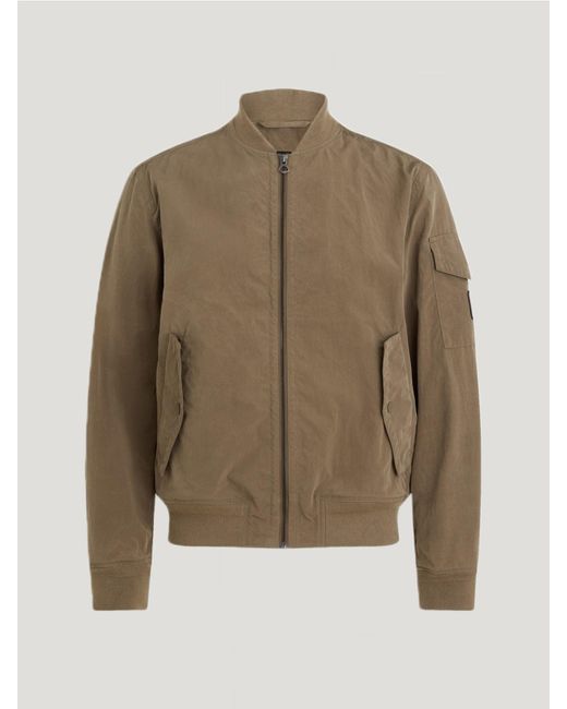 Belstaff Technical Shell Freight Bomber Jacket in Brown for Men | Lyst