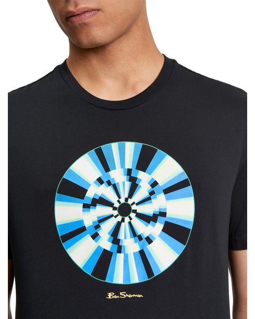 Ben Sherman Disk Target Tee In Black for Men | Lyst UK