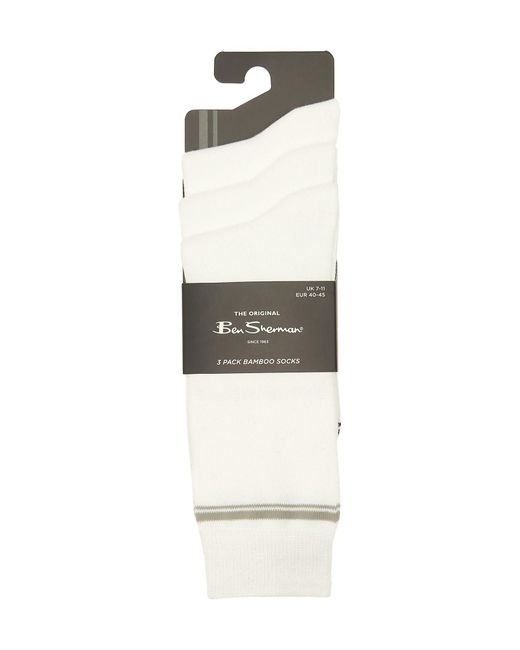 Ben Sherman 3 Pack Mod Stripe Sock In White for Men | Lyst UK