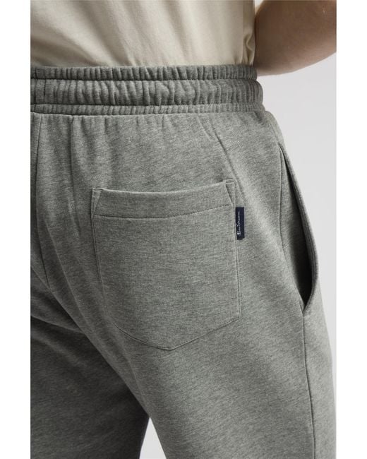 Ben Sherman Raised Rubber Logo Jogger In Grey Marl in Grey for Men ...