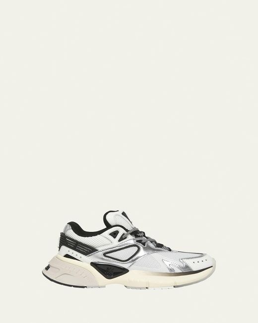 Amiri Ma-1 Leather Mesh Runner Sneakers in White | Lyst