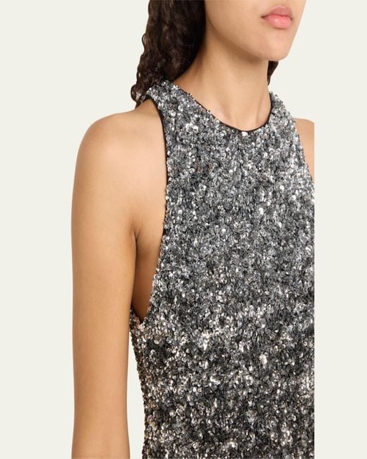 Alice + Olivia Pania Sequined Ombre Racerback Mini Dress | Lyst