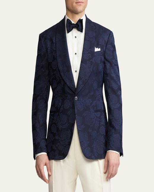 Ralph Lauren Kent Hand-Tailored Paisley Dinner Jacket in Blue for Men ...