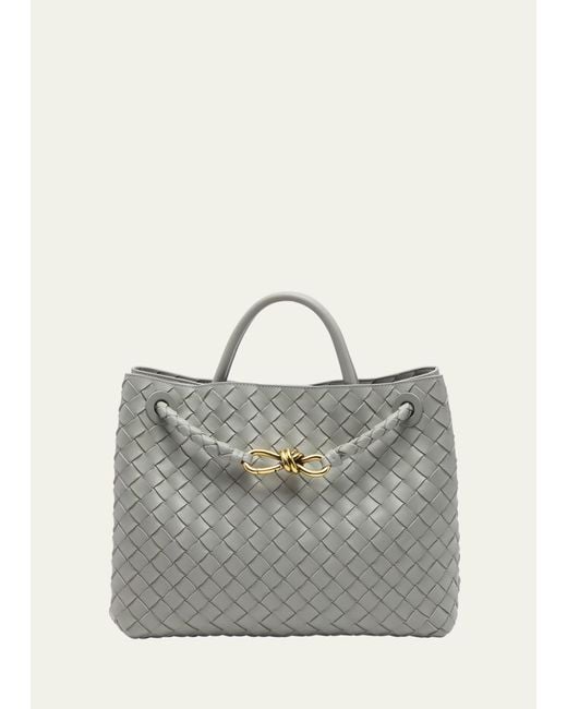 Bottega Veneta Medium Andiamo Bag in Gray | Lyst