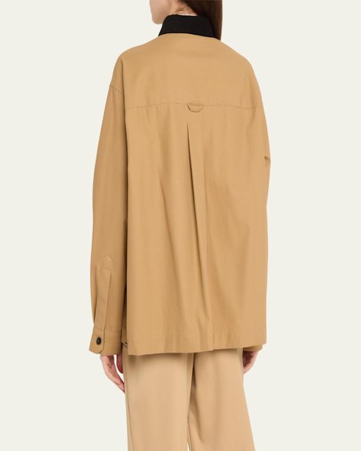 Maria McManus Oversized Field Jacket in Natural | Lyst