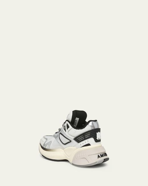 Amiri Ma-1 Leather Mesh Runner Sneakers in White | Lyst