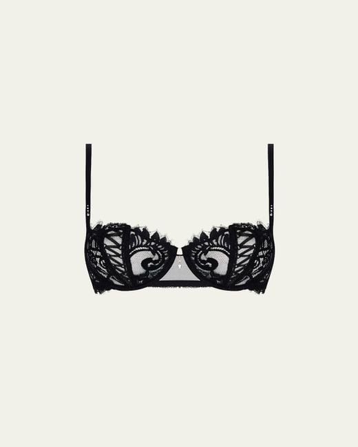 Lise Charmel Desirs De Venise Lace & Tulle Demi Bra in White | Lyst