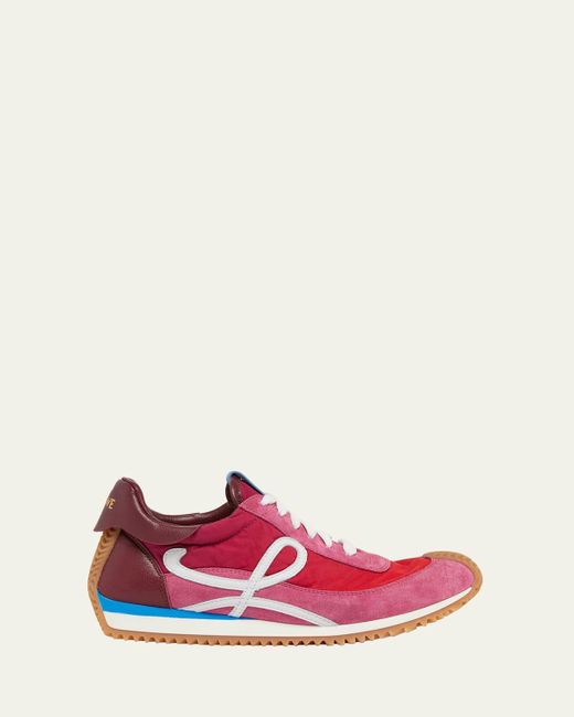 Loewe Flow Retro Runner Sneakers in Pink | Lyst