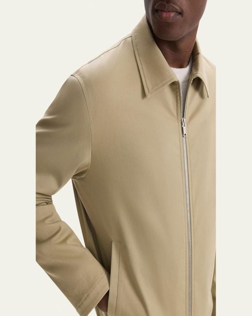 Theory Twill Blouson Jacket in Natural for Men | Lyst