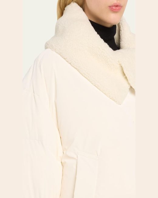 IRO Sorena Down Puffer Jacket in Natural | Lyst