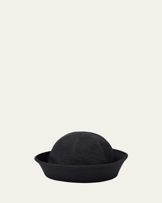 Loro Piana Patty Wool-Silk Bowler Hat in Black | Lyst