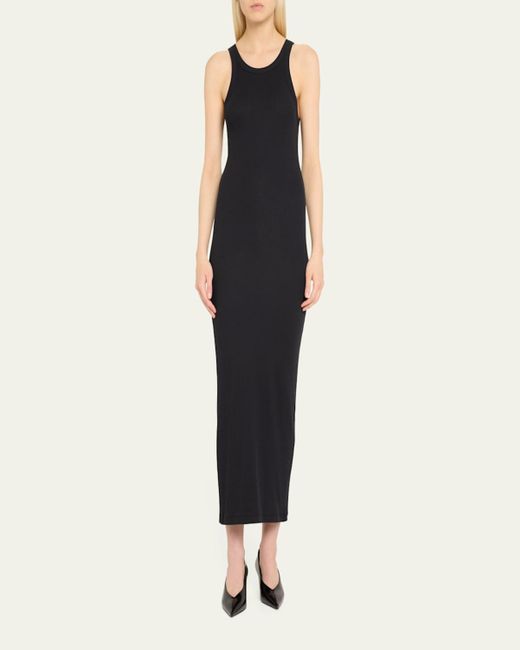 TOTEME Curved Rib Tank Dress In Blue Lyst toteme-curved-rib-tank-dress-in-blue-lyst