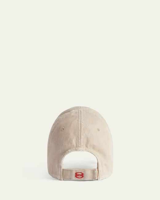Balenciaga Double Unity Baseball Cap in Natural for Men | Lyst