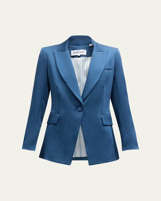 Veronica Beard Long And Lean Dickey Jacket in Blue | Lyst
