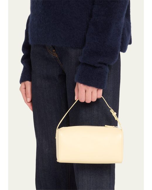 The Row 90s Top-handle Bag In Napa Leather in Natural | Lyst