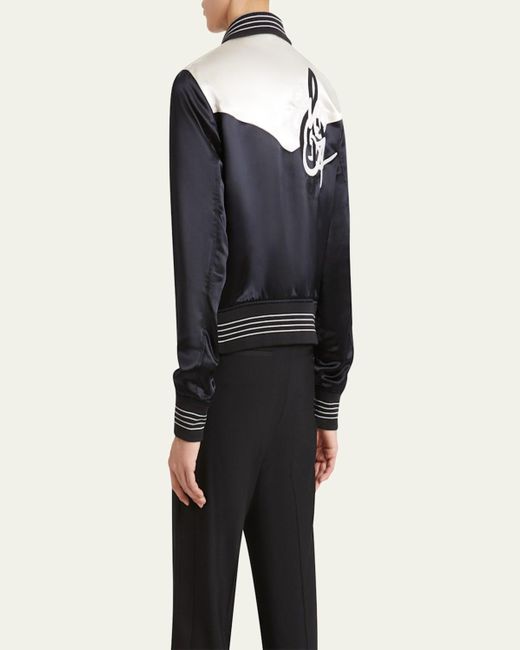 Amiri Ma Music Note Blouson Jacket in Blue for Men | Lyst