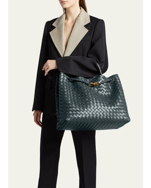 Bottega Veneta Large Andiamo Bag in Green | Lyst