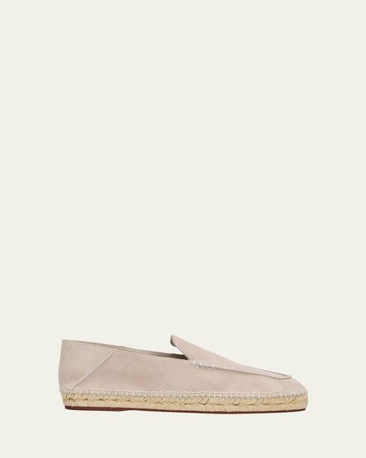 Loro Piana Seaside Walk Suede Espadrilles in Natural for Men | Lyst