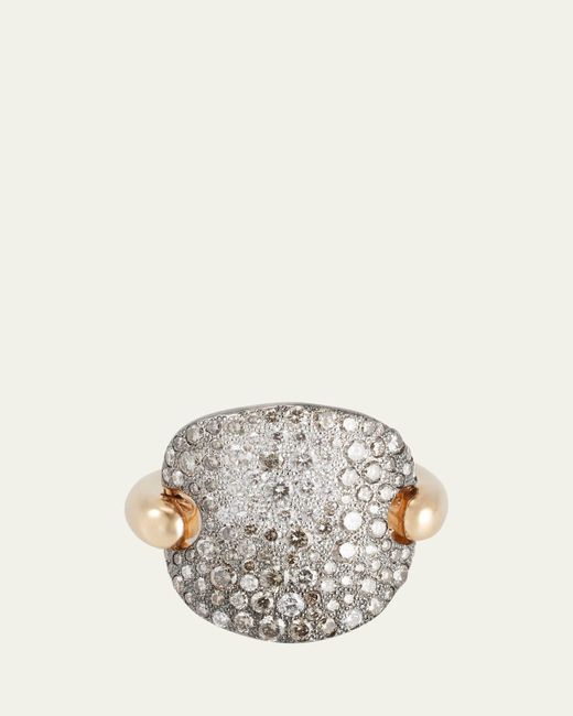 Pomellato 18K Rose Sabbia Diamond Statement Ring in Natural | Lyst