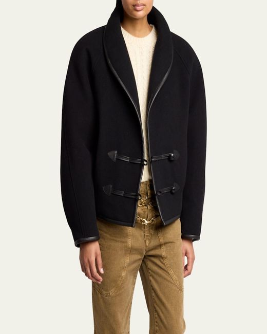 Isabel Marant Idelisa Chic Wool Coat in Blue | Lyst