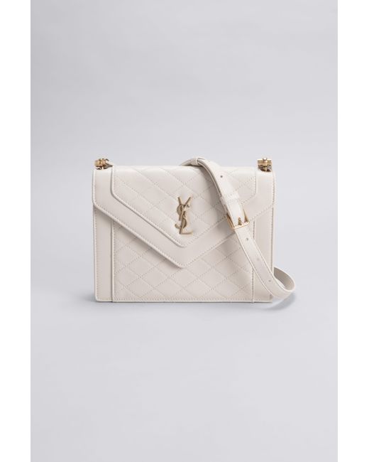 Saint Laurent Gaby Mini Ysl Quilted Leather Satchel Bag | Lyst