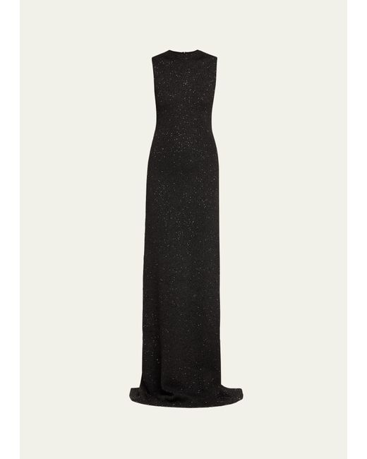 Lela Rose Sequin Embellished Column Gown in White | Lyst