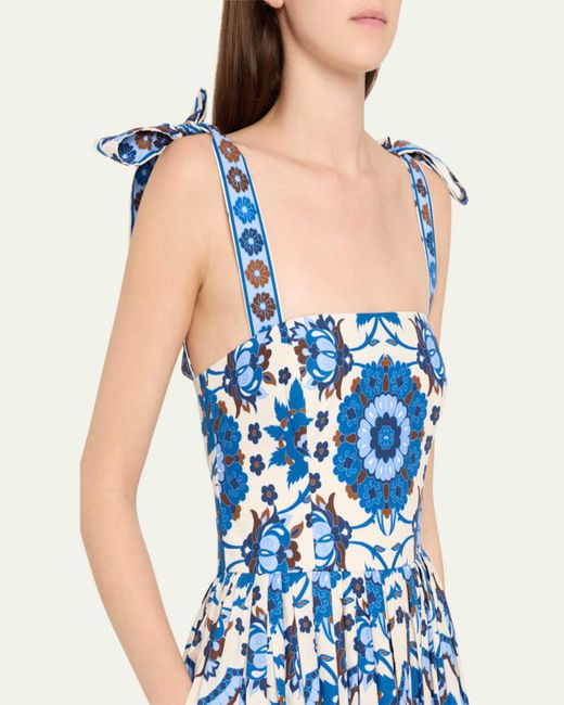 Cara Cara Tula Floral Maxi Dress in Blue | Lyst