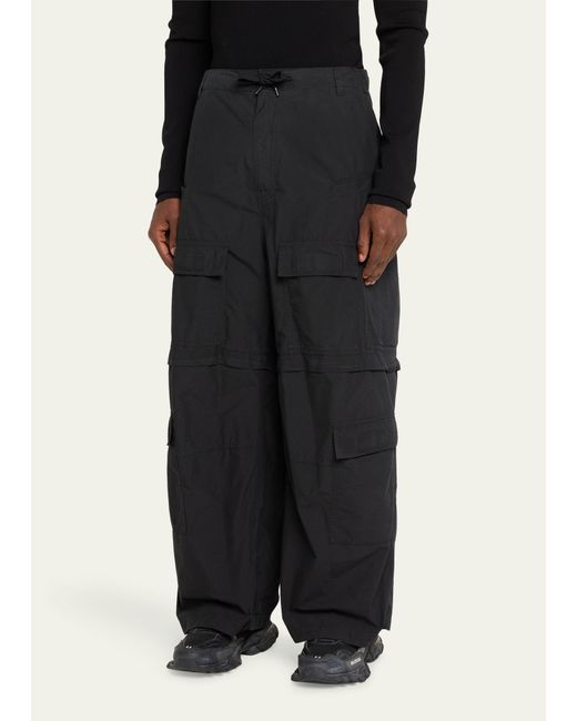 Balenciaga Ripstop Large Cargo Pants in Blue for Men | Lyst