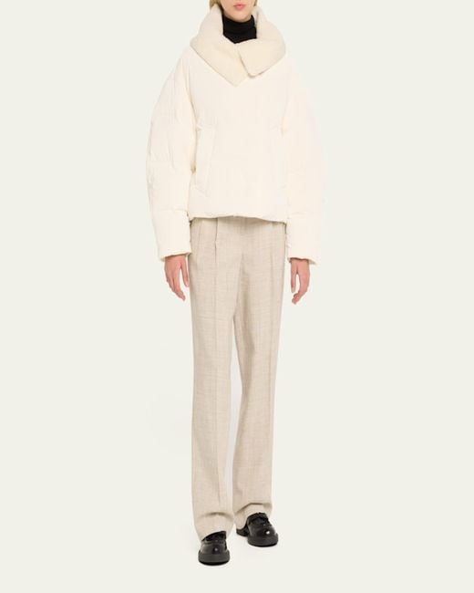 IRO Sorena Down Puffer Jacket in Natural | Lyst
