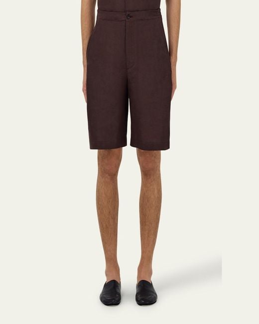 Loro Piana Nolan Stretch Bermuda Shorts in Natural for Men | Lyst