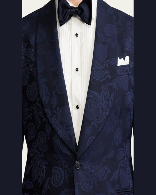 Ralph Lauren Kent Hand-Tailored Paisley Dinner Jacket in Blue for Men ...